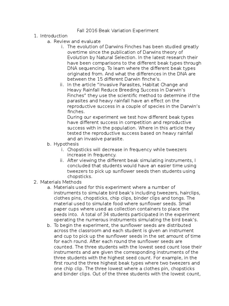anthropology lab report 1 | Scientific Method | Experiment