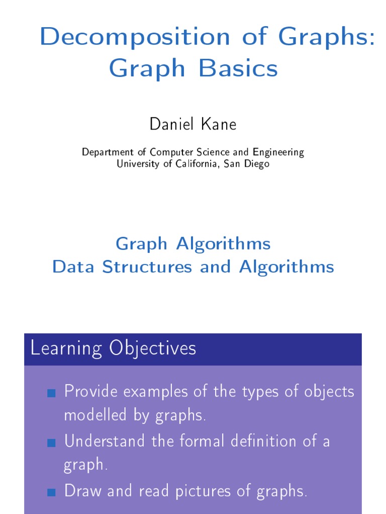 09 Graph Decomposition 1 Basics | PDF