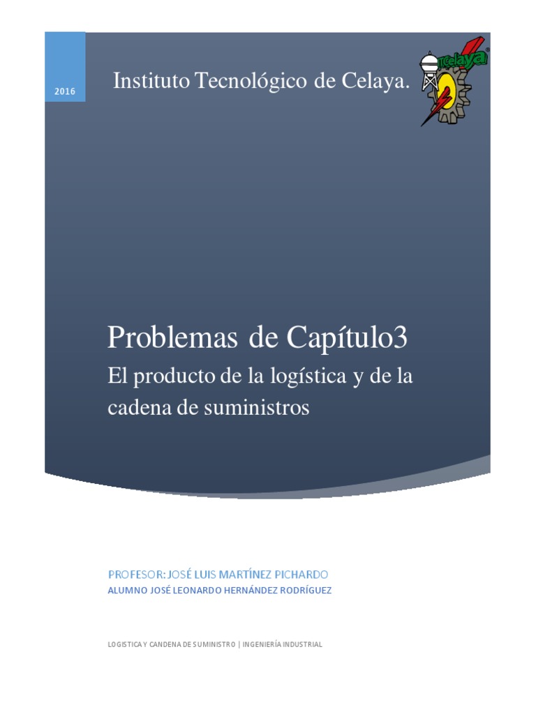 Problemas Ballou Cap 3 | PDF | Distribución (comercial) | Transporte