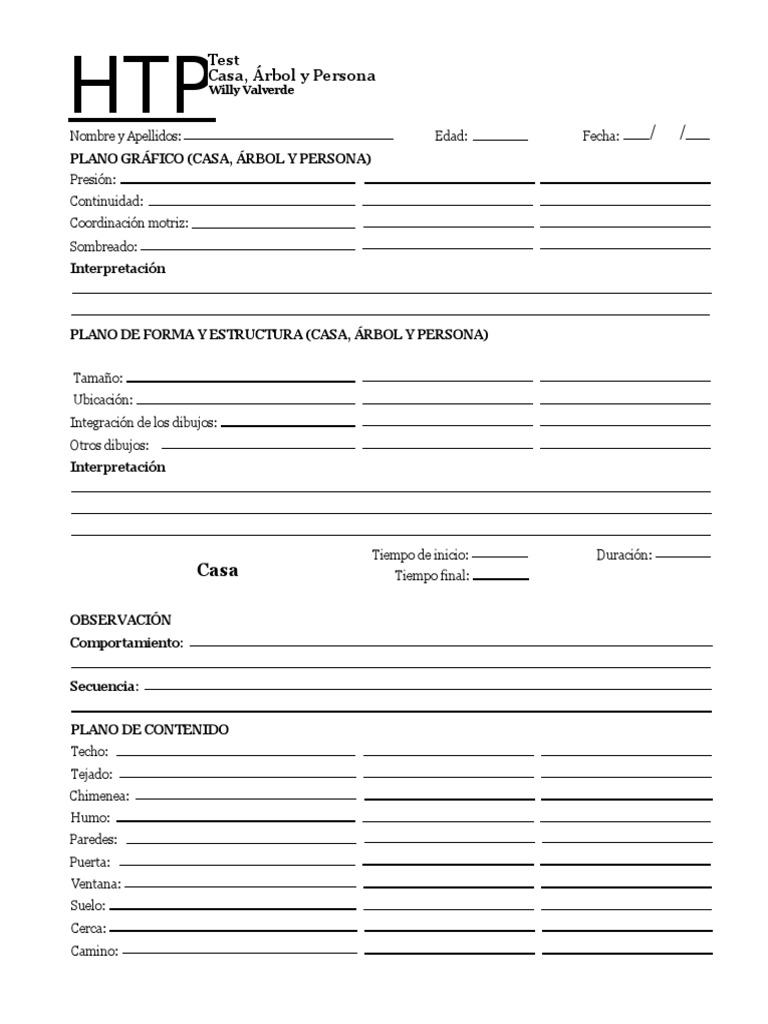 Test HTP Protocolo | PDF | Arte