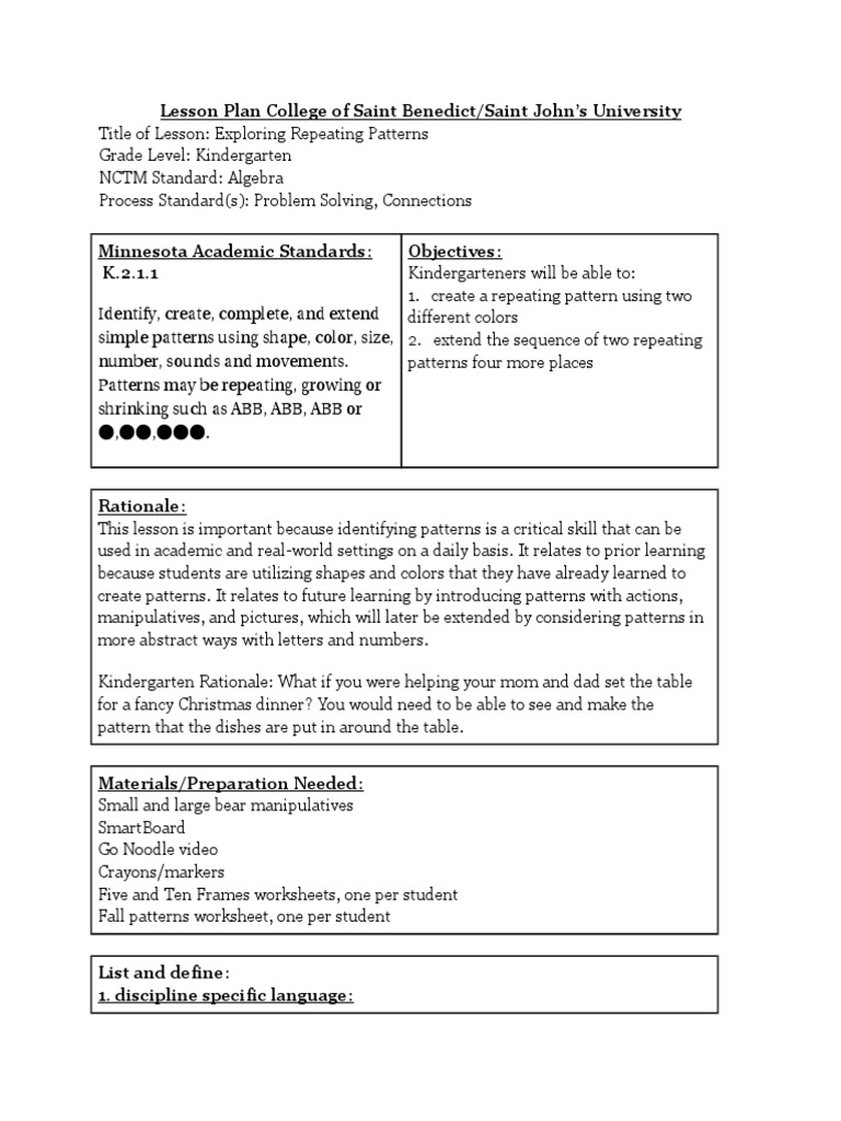 Math Share 4 Lesson Plan | PDF | National Council Of Teachers Of ...