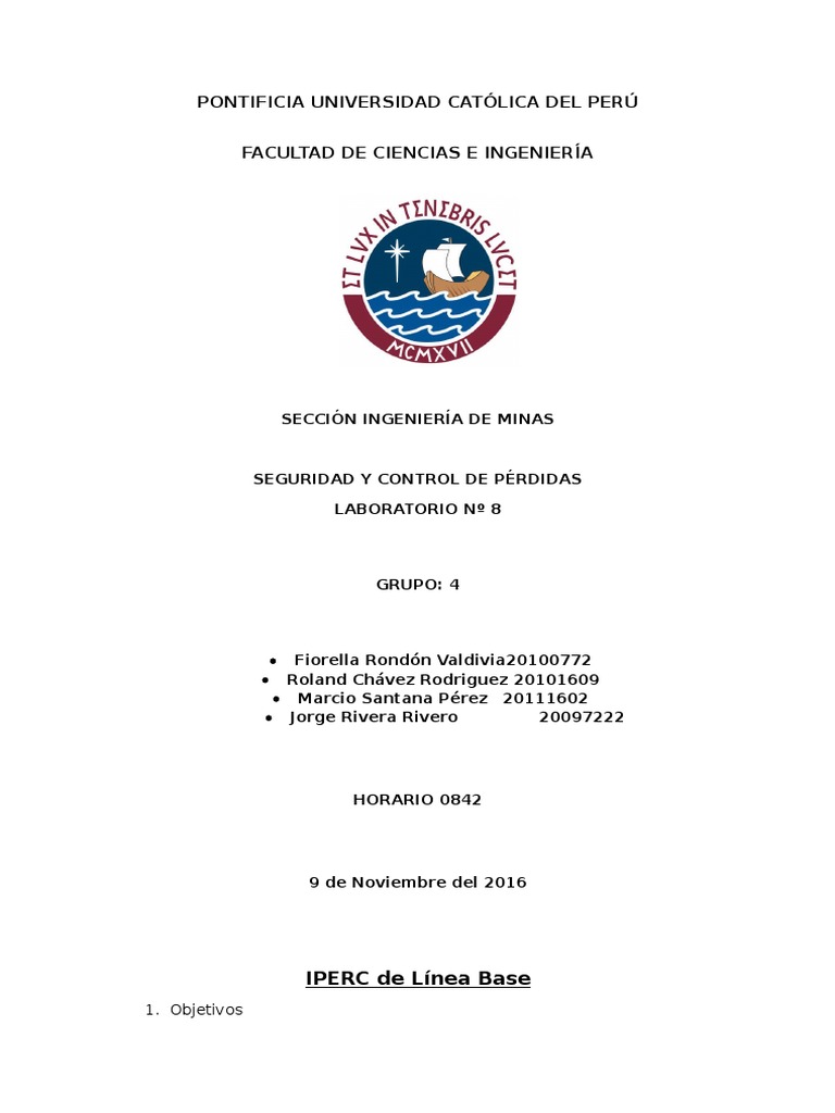 IPERC | PDF | Perforar | Riesgo