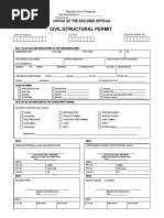 Building Permit Form Sample Quezon City | PDF | Specification ...