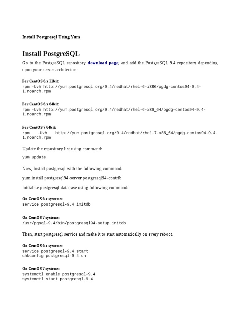 Postgresql Installation Steps | PDF | Postgre Sql | Computer Networking
