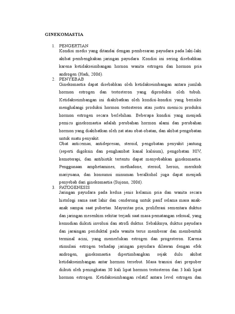 Ginekomastia | PDF | Pengembangan Diri | Sains & Matematika