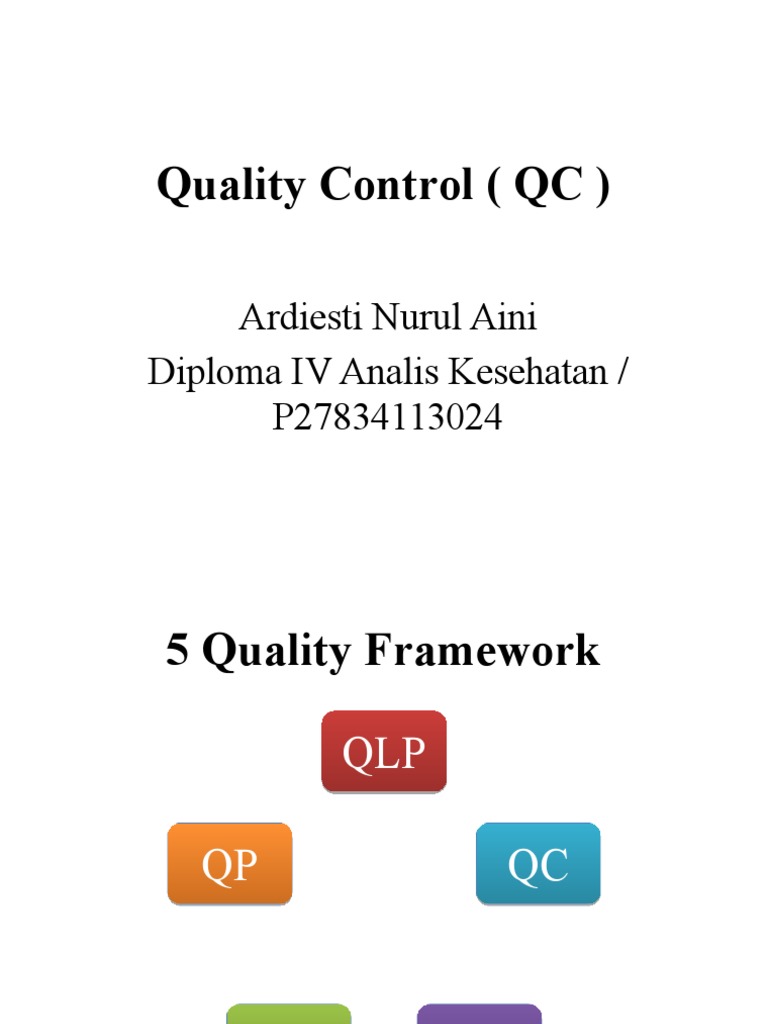 Contoh Quality Control 5 QFramework | PDF