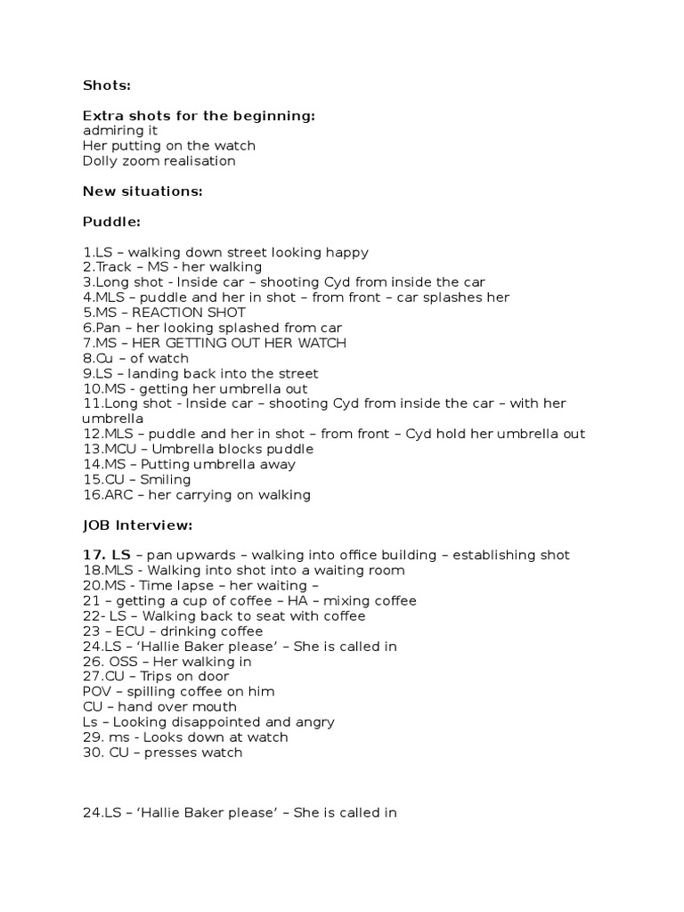 Shots: Extra Shots For The Beginning | PDF