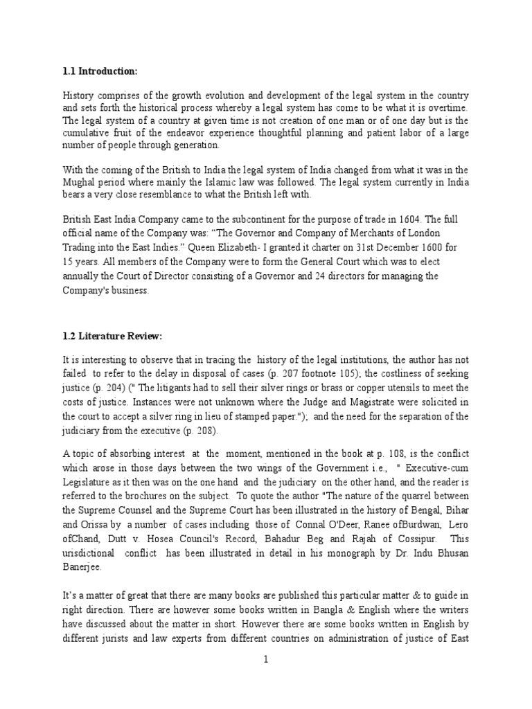 Evolution of Judicial Systems Under East India Company | PDF | Supreme ...