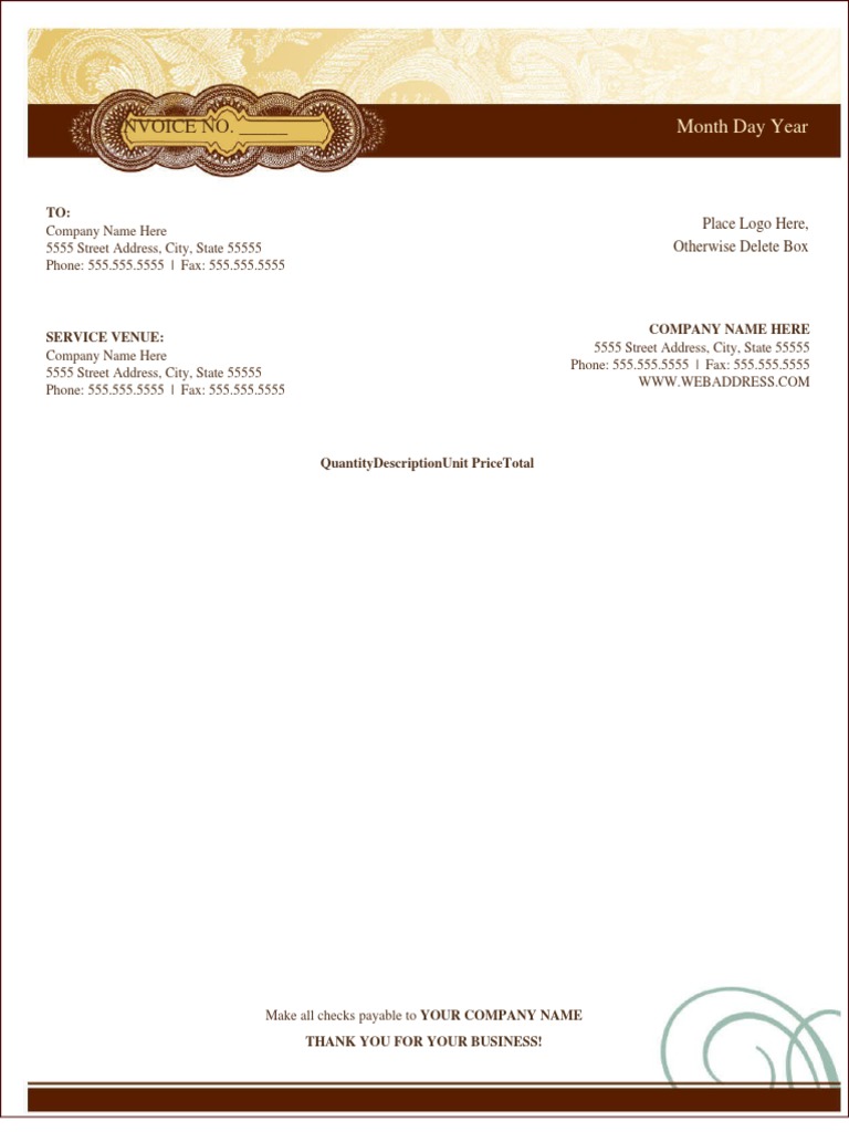 Bdinvoice Template | PDF