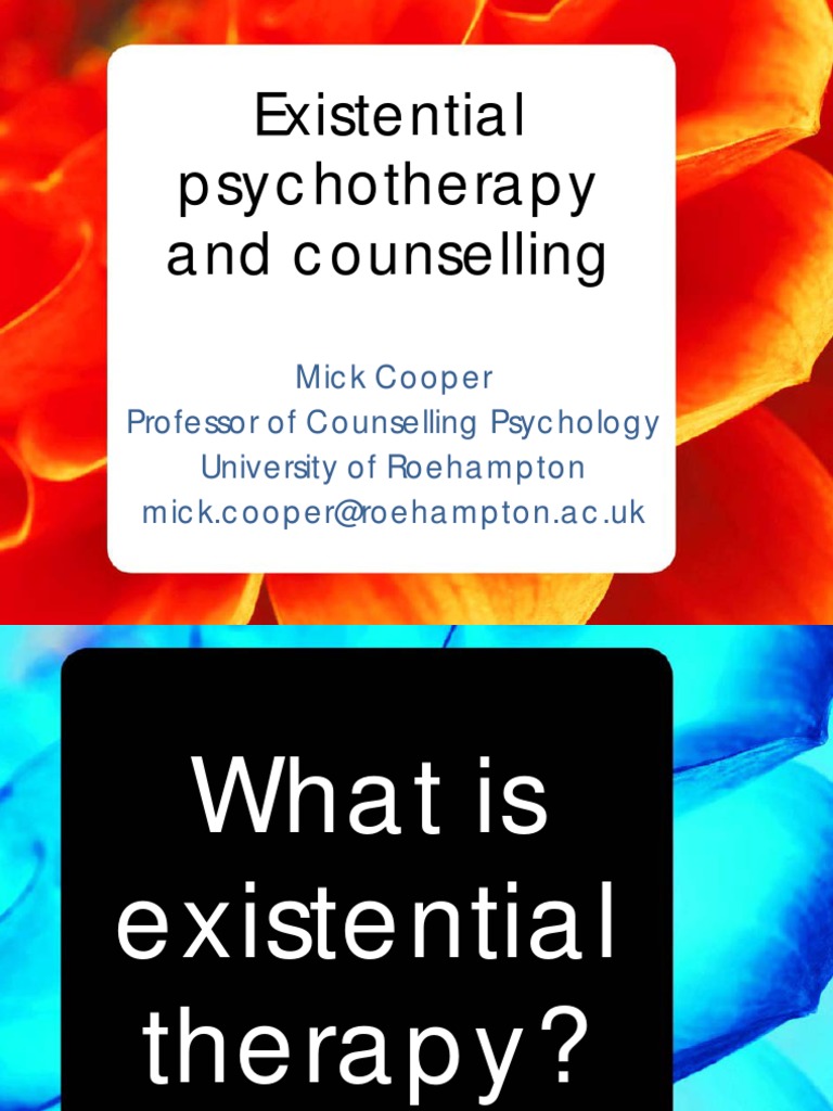 213 What Is Existential Therapy Cooper 2 | PDF | Existentialism | Metaphysical Theories