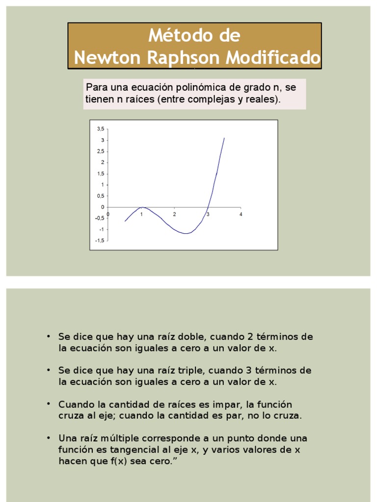 Newton Raphson Mejorado | PDF | Relaciones matematicas | Matemáticas ...