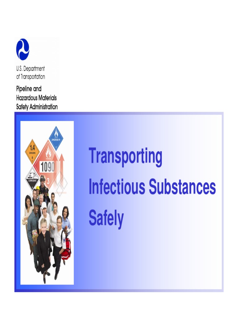 DOT Transporting Infectious Substances | PDF | Dangerous Goods | Infection