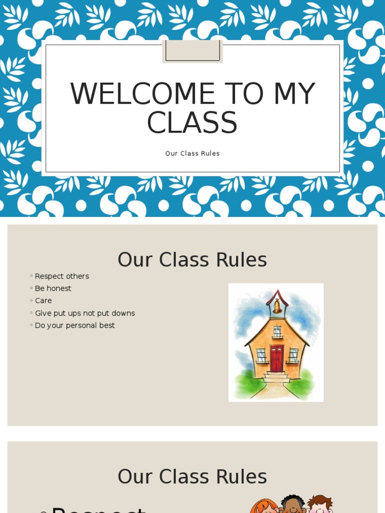 Our Class Rules | PDF
