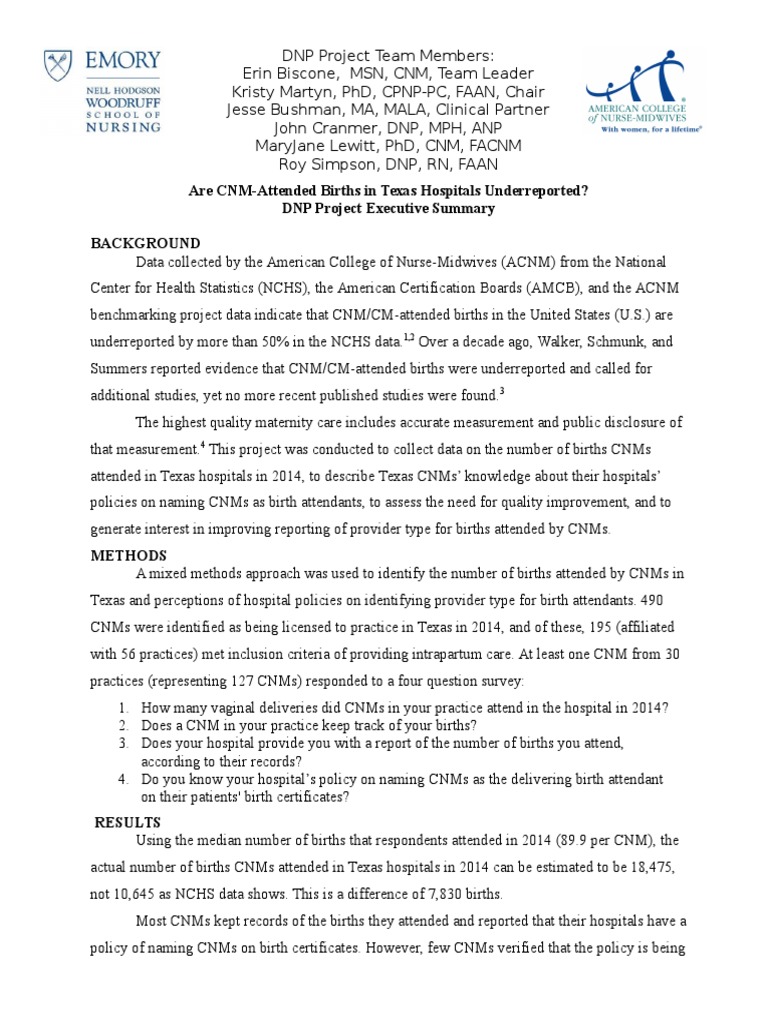 Executive Summary | PDF | Health Sciences | Health Care