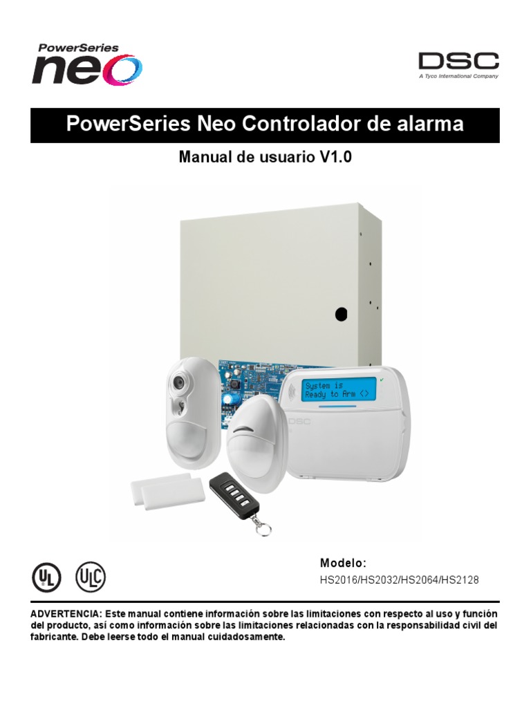 DSC Neo 2064 Manual Usuario | Descargar gratis PDF | Transformador ...
