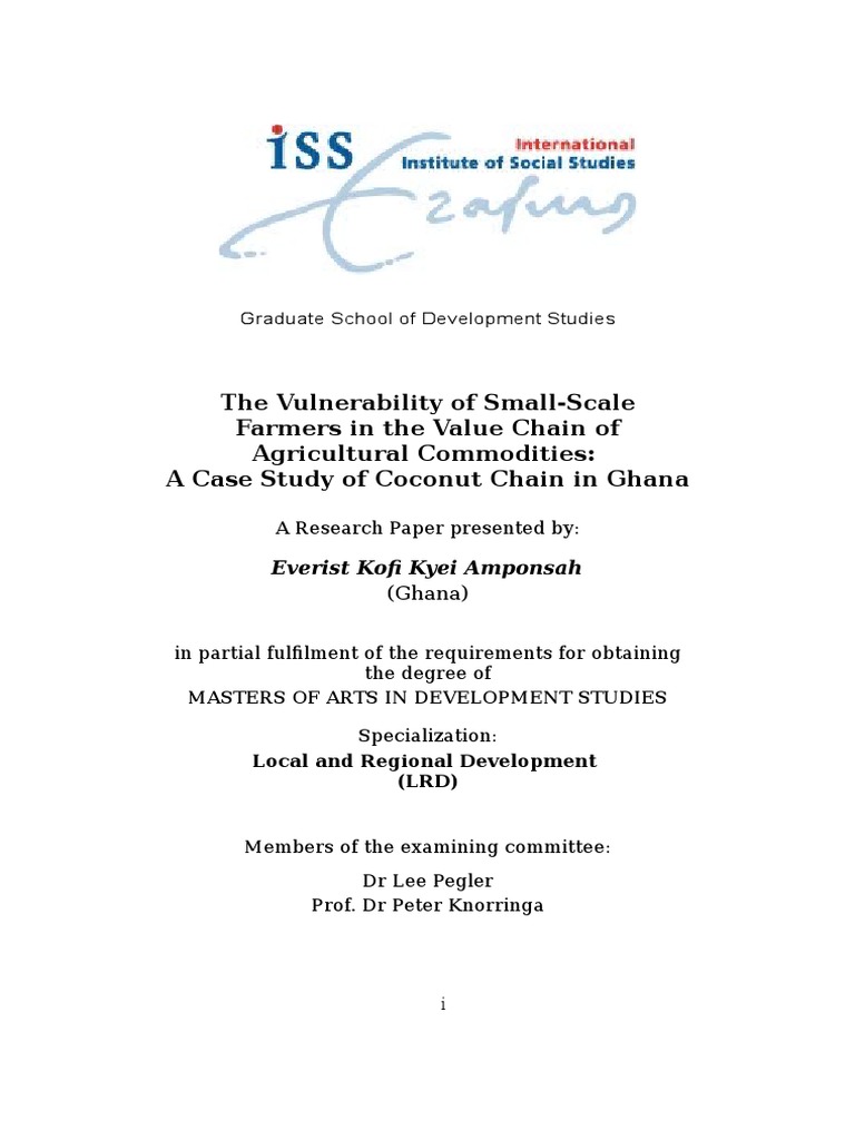 Coconut Chain in Ghana | PDF | Value Chain | Agriculture
