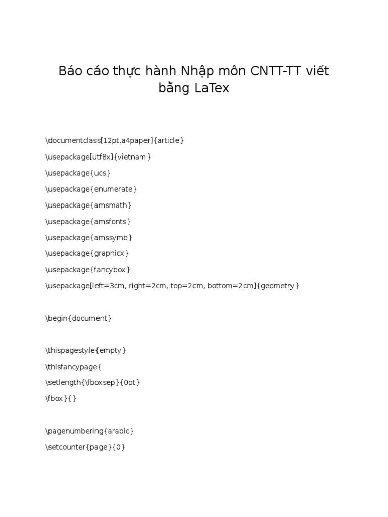 Báo Cáo Thực Hành Nhập Môn CNTT | PDF