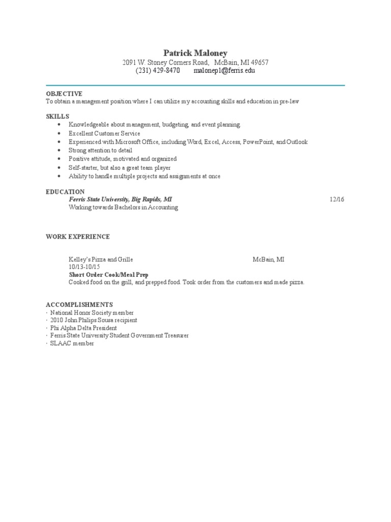 Patrick Resume | PDF | Career & Growth | Finance & Money Management