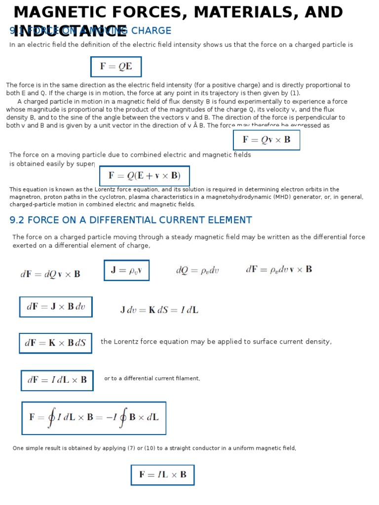 7 Magnetic Forces Materials Inductance | PDF | Inductance | Magnetic Field