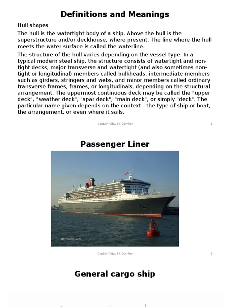 A Comprehensive Review of Ship Hull Dimensions, Measurements, and Key ...