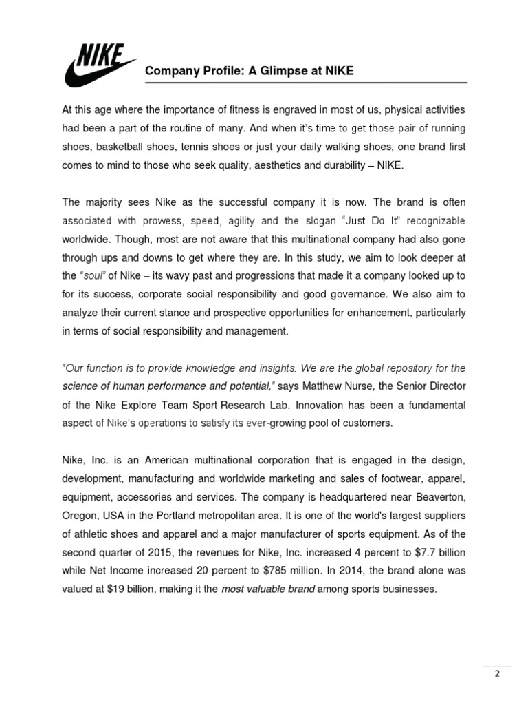 Nike CSR Paper | PDF | Board Of Directors | Corporate Governance