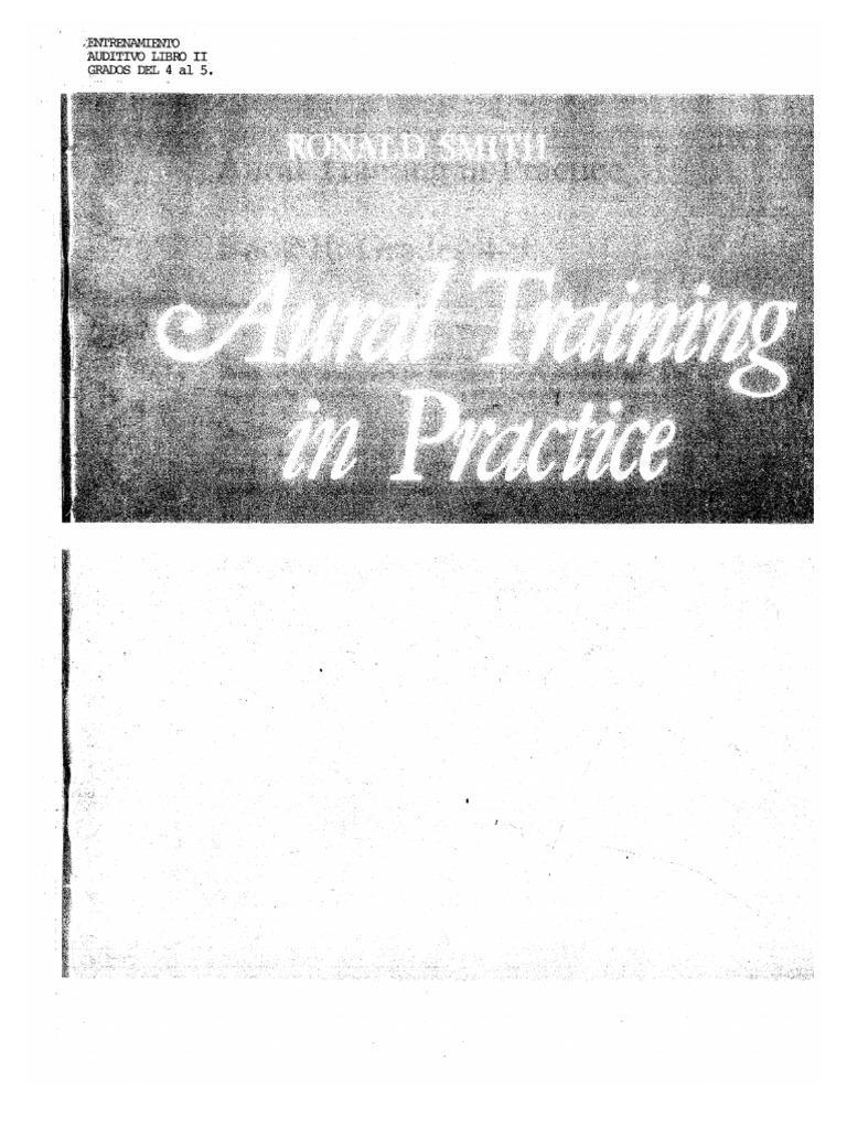 Aural Training in Practice Book II | PDF