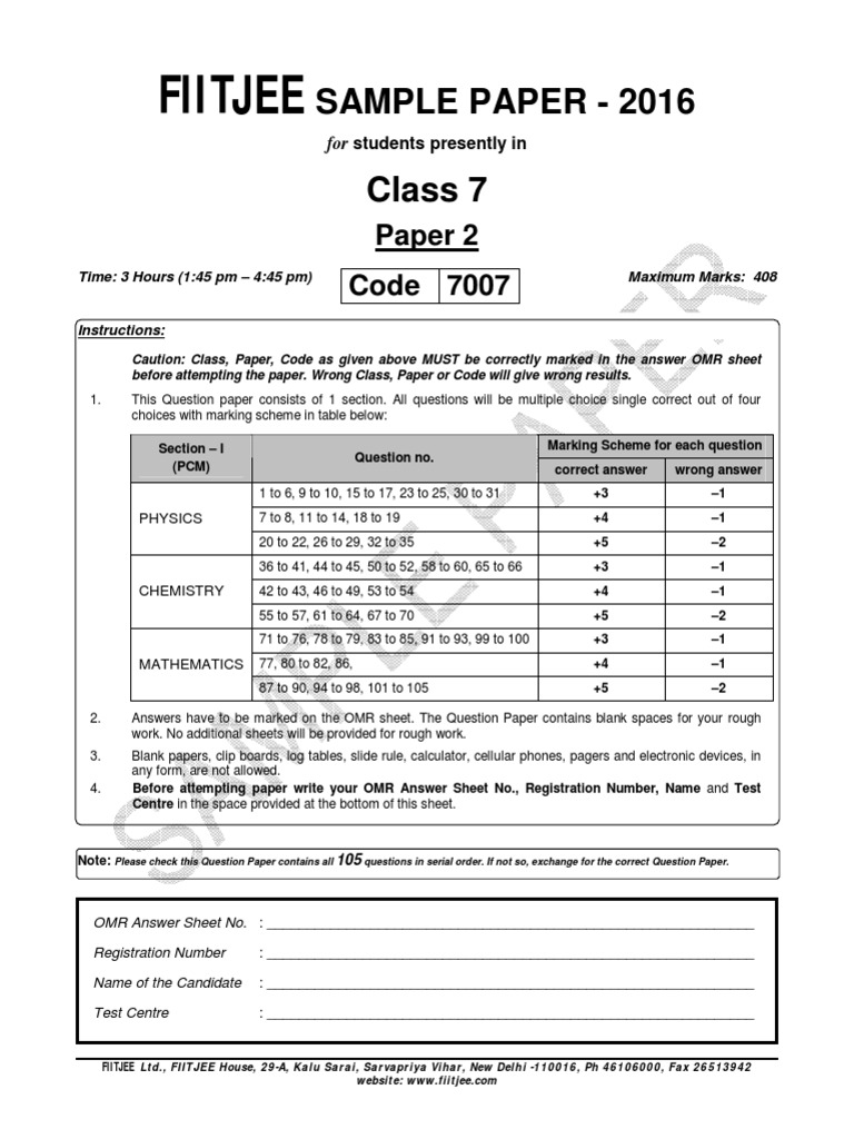 Ftre 2017 18 C Vii Paper 2 PCM | PDF | Sodium Hydroxide | Acid