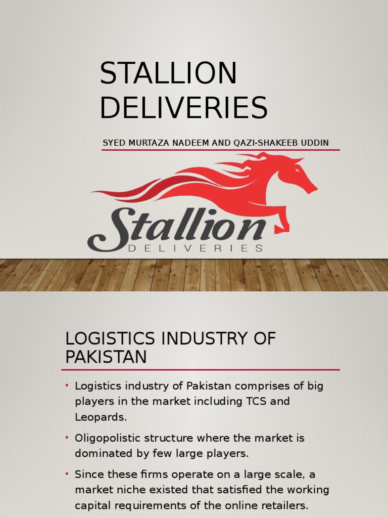 Stallion Deliveries | PDF | Delivery (Commerce) | Logistics