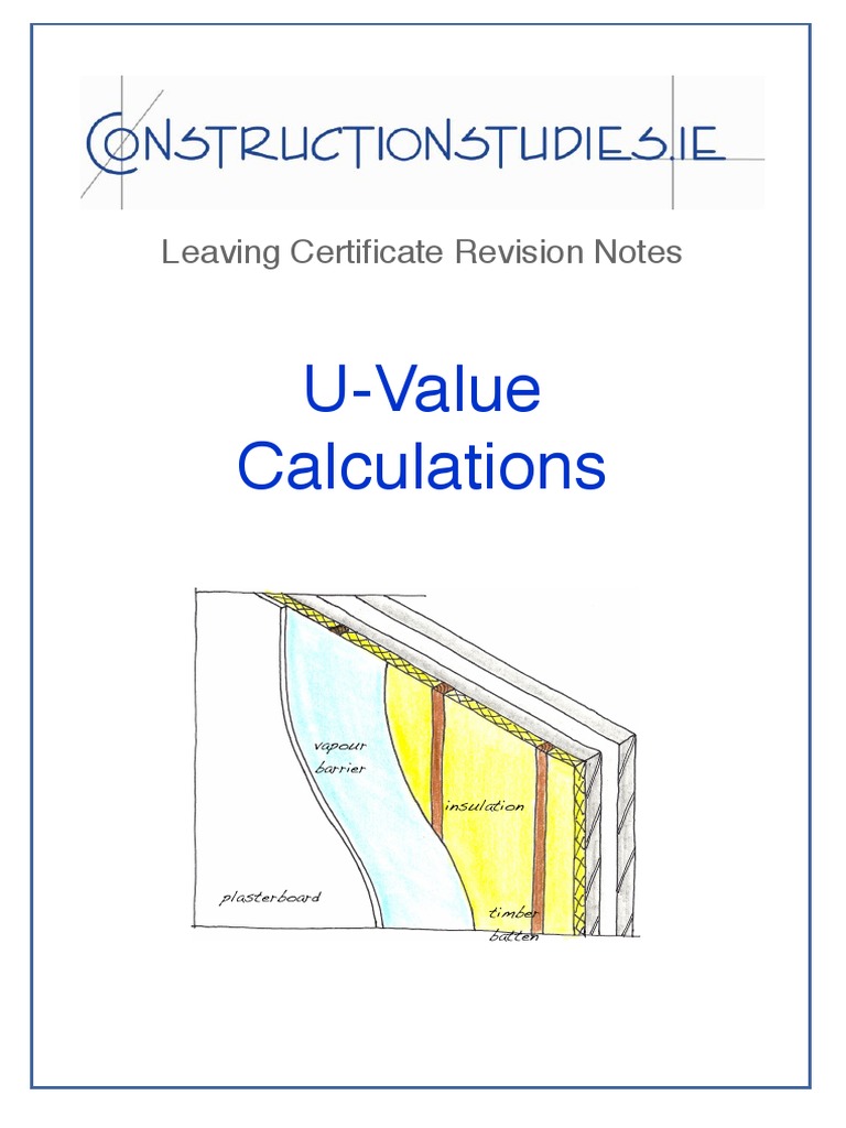 U Value Calculations | Building Insulation | Roof