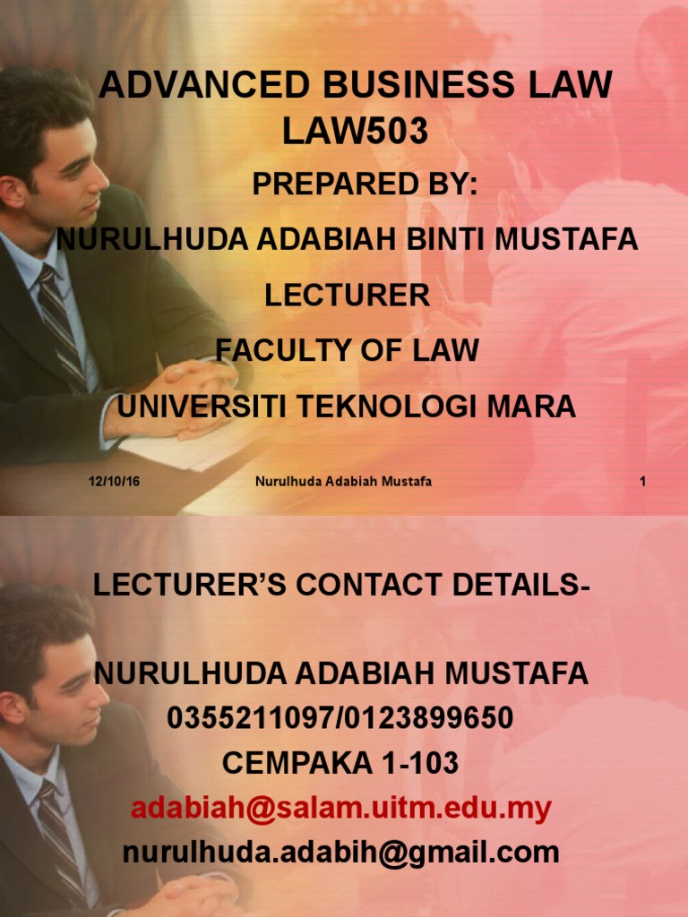 Advanced Business Law LAW503 | PDF | Misrepresentation | Offer And ...