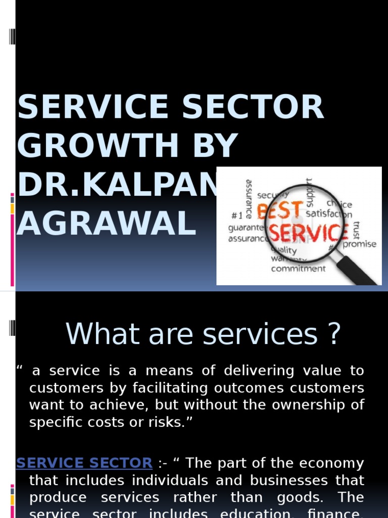 Growth of India's Service Sector | PDF | Economy Of India | Economic Growth