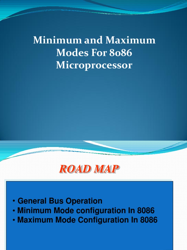 Minimum and Maximum Modes | PDF | Input/Output | Central Processing Unit