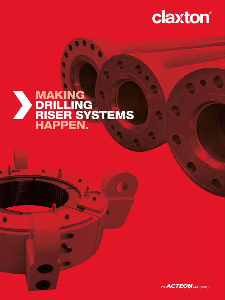 Claxton Riser Systems Brochure | PDF | Drilling Rig | Pipe (Fluid ...