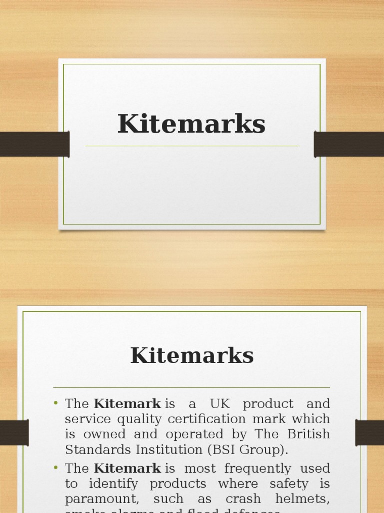 Kitemarks (TQM) | PDF | Iso 9000 | Production And Manufacturing