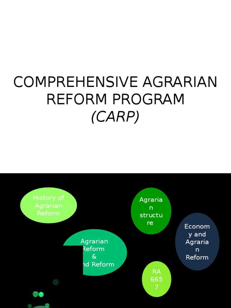 Comprehensive Agrarian Reform Program: (CARP) | PDF | Corazon Aquino ...