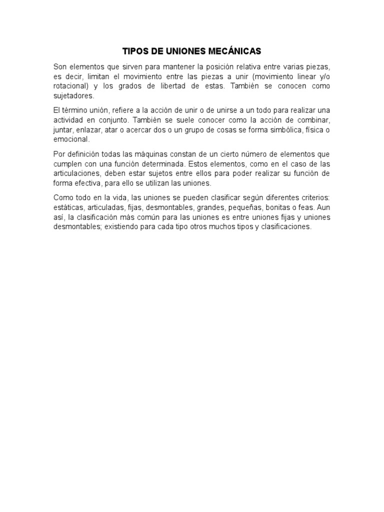 Uniones Mecánicas | PDF | Soldadura | Construcción