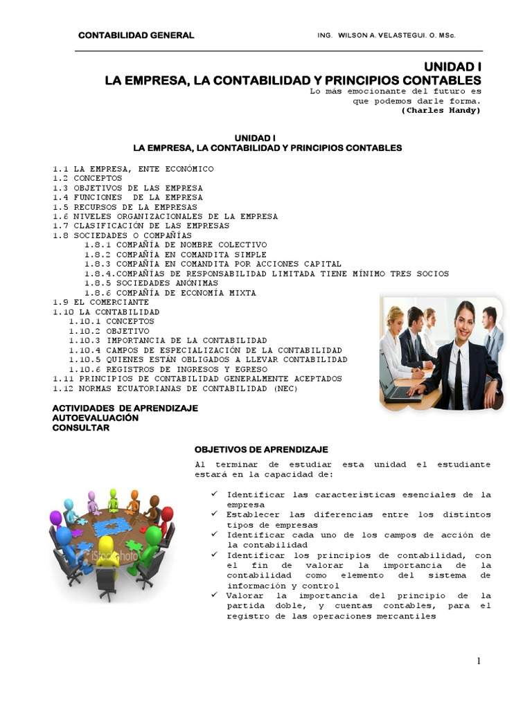 Contabilidad General | PDF | Principios contables generalmente ...