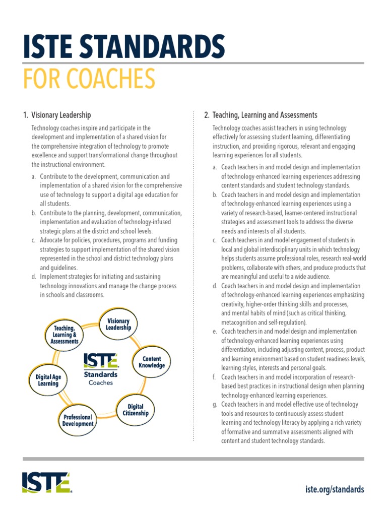 Iste Standards For Coaches 2011 - Permissions and Licensing - Permitted ...