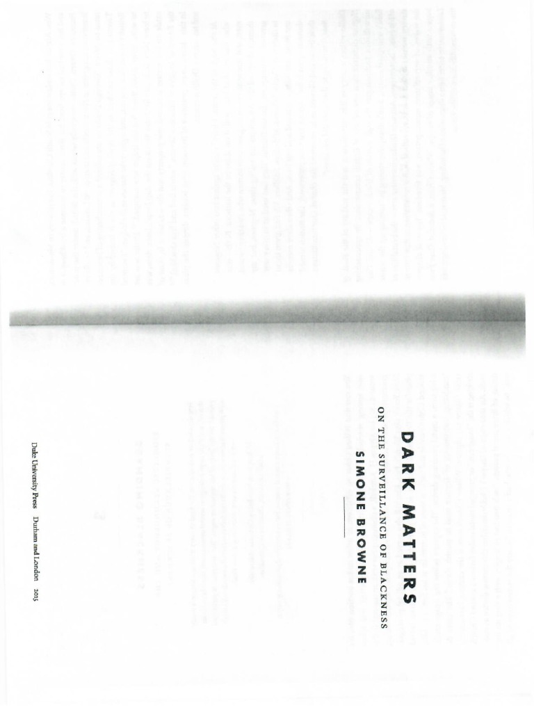 Branding Blackness: Biometric Technologies and The Surveillance ...