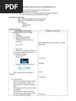 A Semi Detailed Lesson Plan in Math 4th Quarter | PDF | Symmetry | Shape