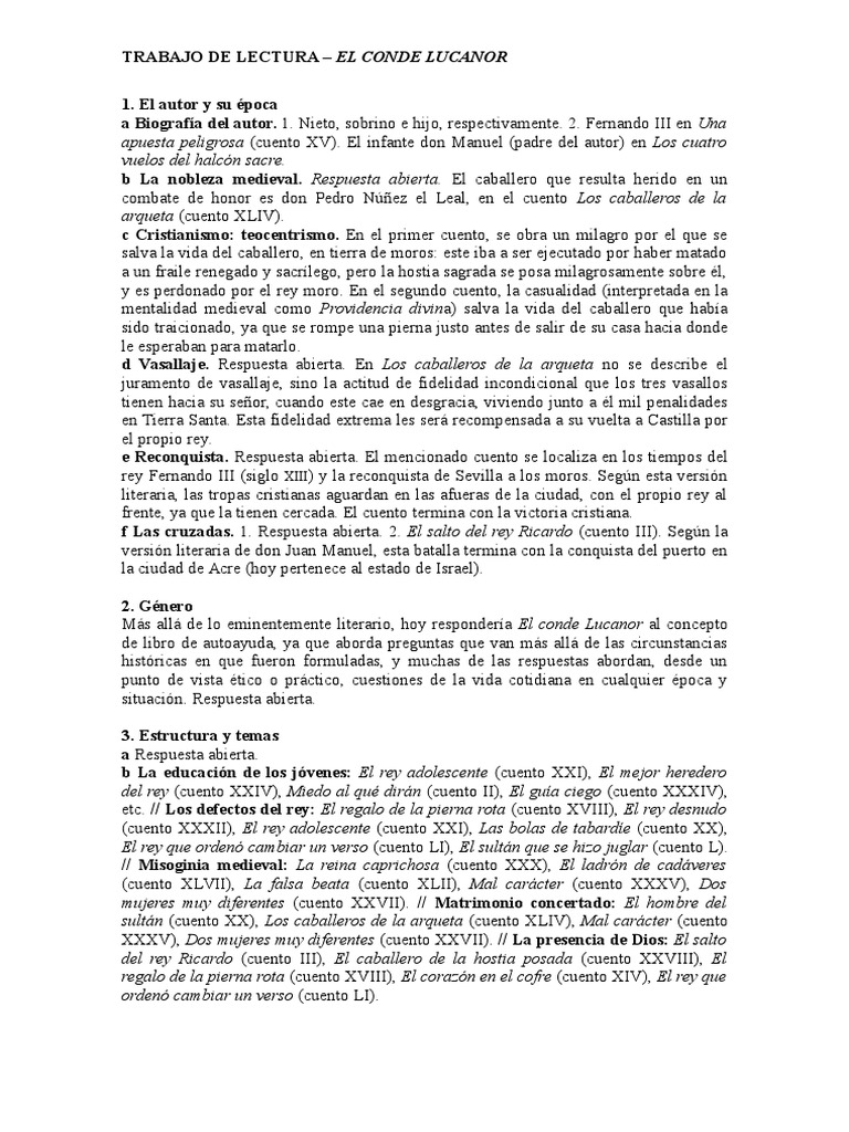 Estructura y Temas en El Conde Lucanor | PDF | Narración | Baja Edad Media