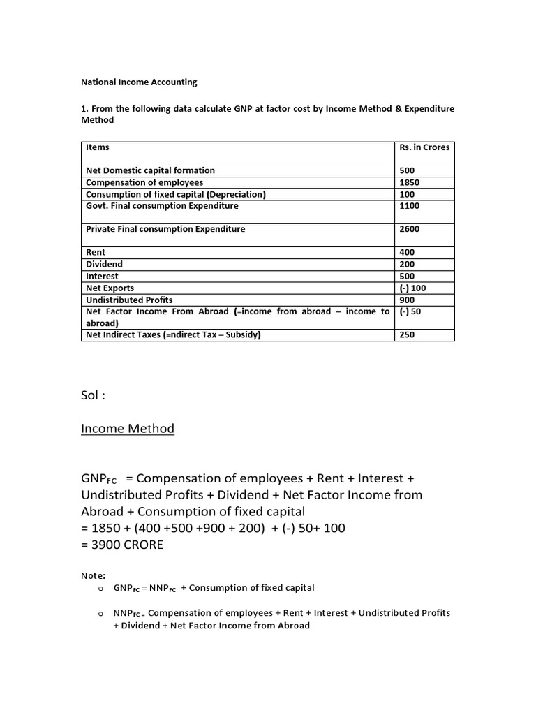 Numerical Problems Ni Accounting | PDF | Consumption Of Fixed Capital ...