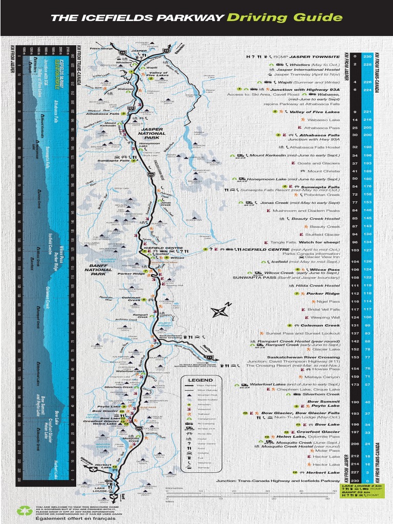 Icefields Parkway Map en | PDF