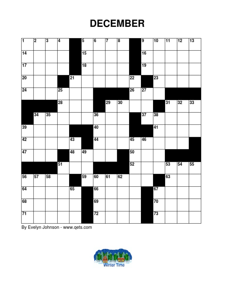 Large Print Crossword Puzzle | PDF