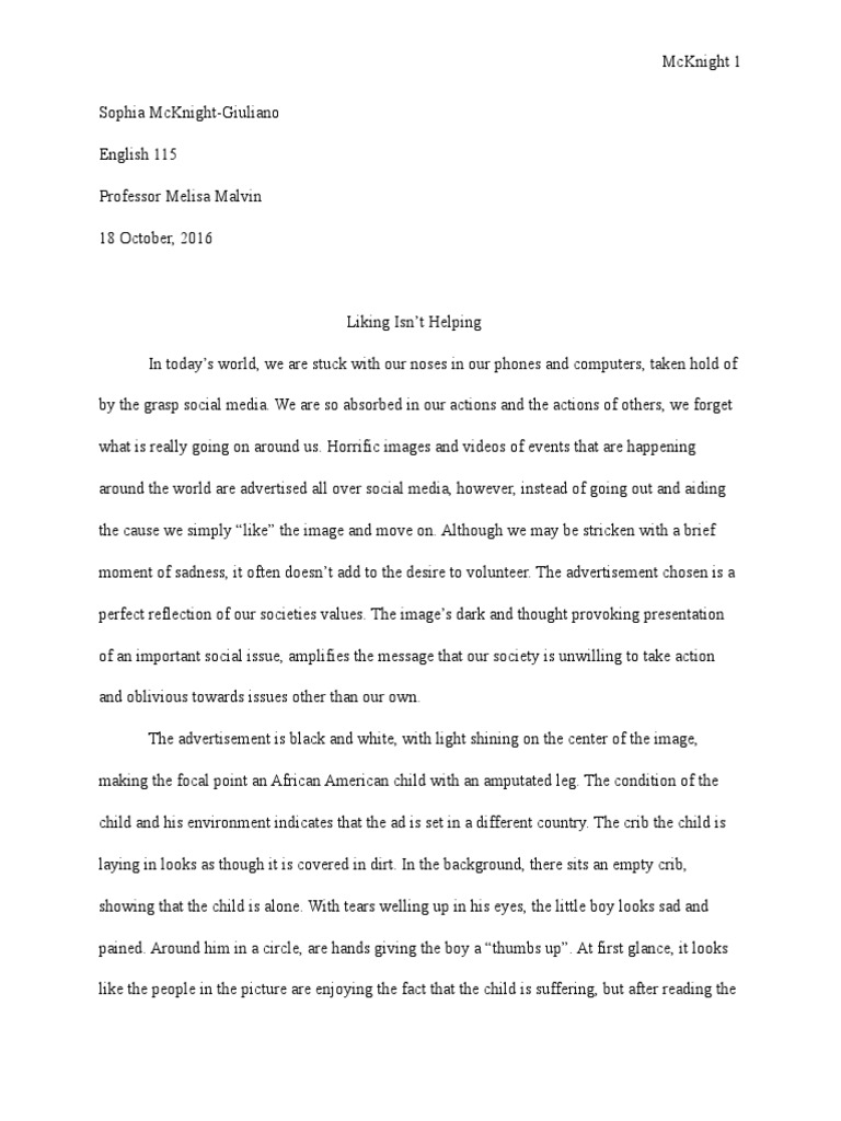 Liking Isnt Helping | PDF | Composition (Visual Arts) | Advertising
