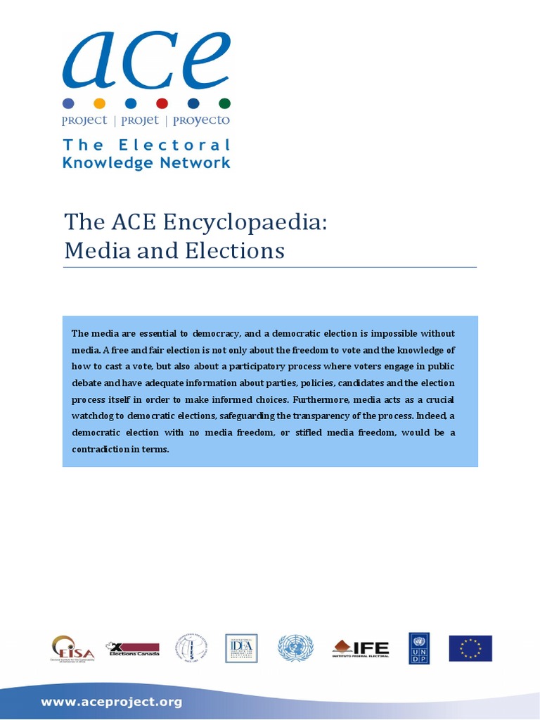 Media And Elections 2013 Pdf Elections Journalism