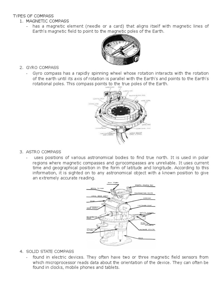 Types of Compass | PDF