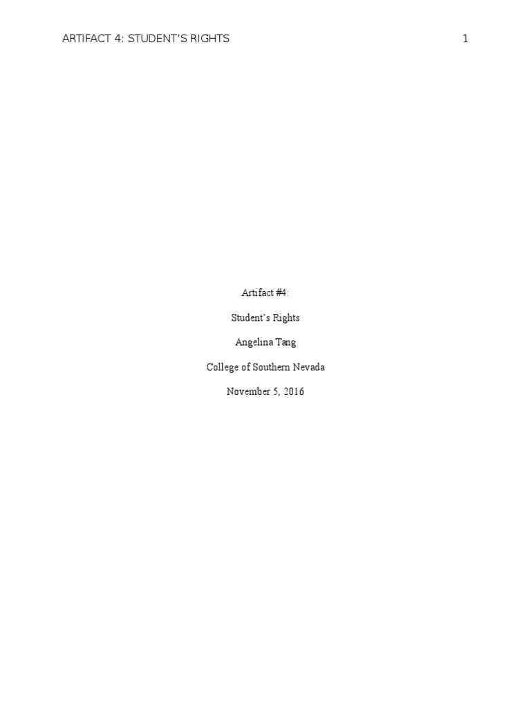 Artifact 4 | PDF | Civil Rights And Liberties | Justice