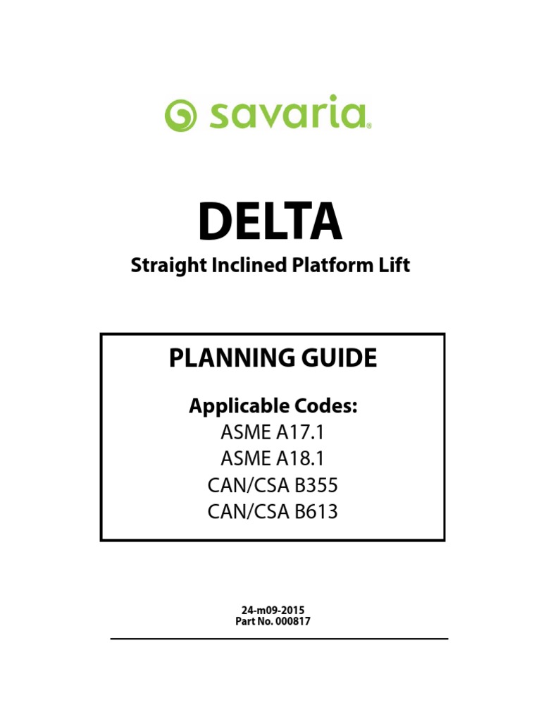 Delta Planning Guide | PDF | Elevator | Stairs