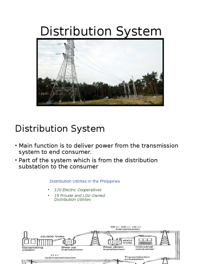 12 Distribution System | PDF | Electric Power Distribution | Electric ...